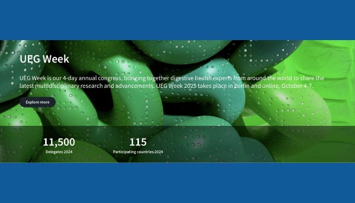 UEG Week 2025: 4-7 October 2025, Berlin, Germany – Obesity and Digestive Health in the Spotlight ...